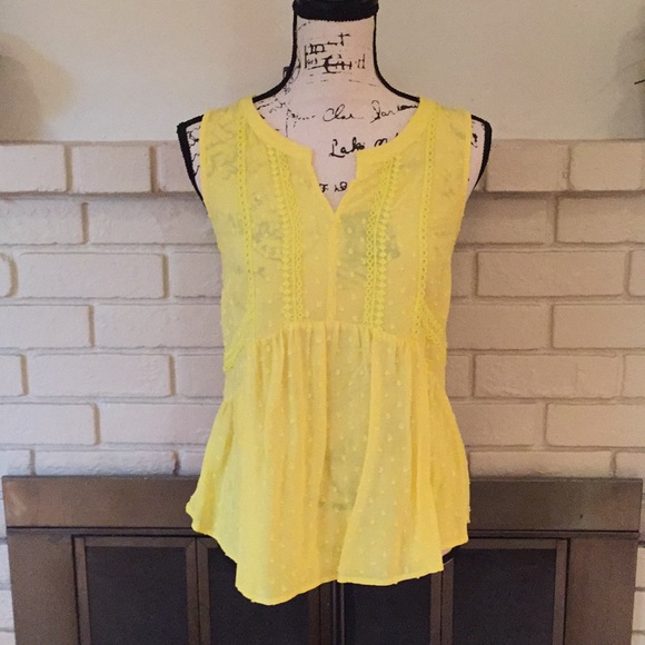 Merona | Tops | Yellow Tunic Top For The Springsummertime | Poshmark